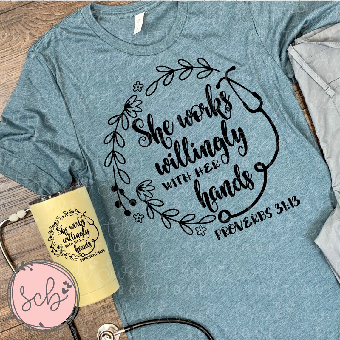 Nurse Svg Doctor Svg Proverbs Svg She Works Willingly Svg - Etsy