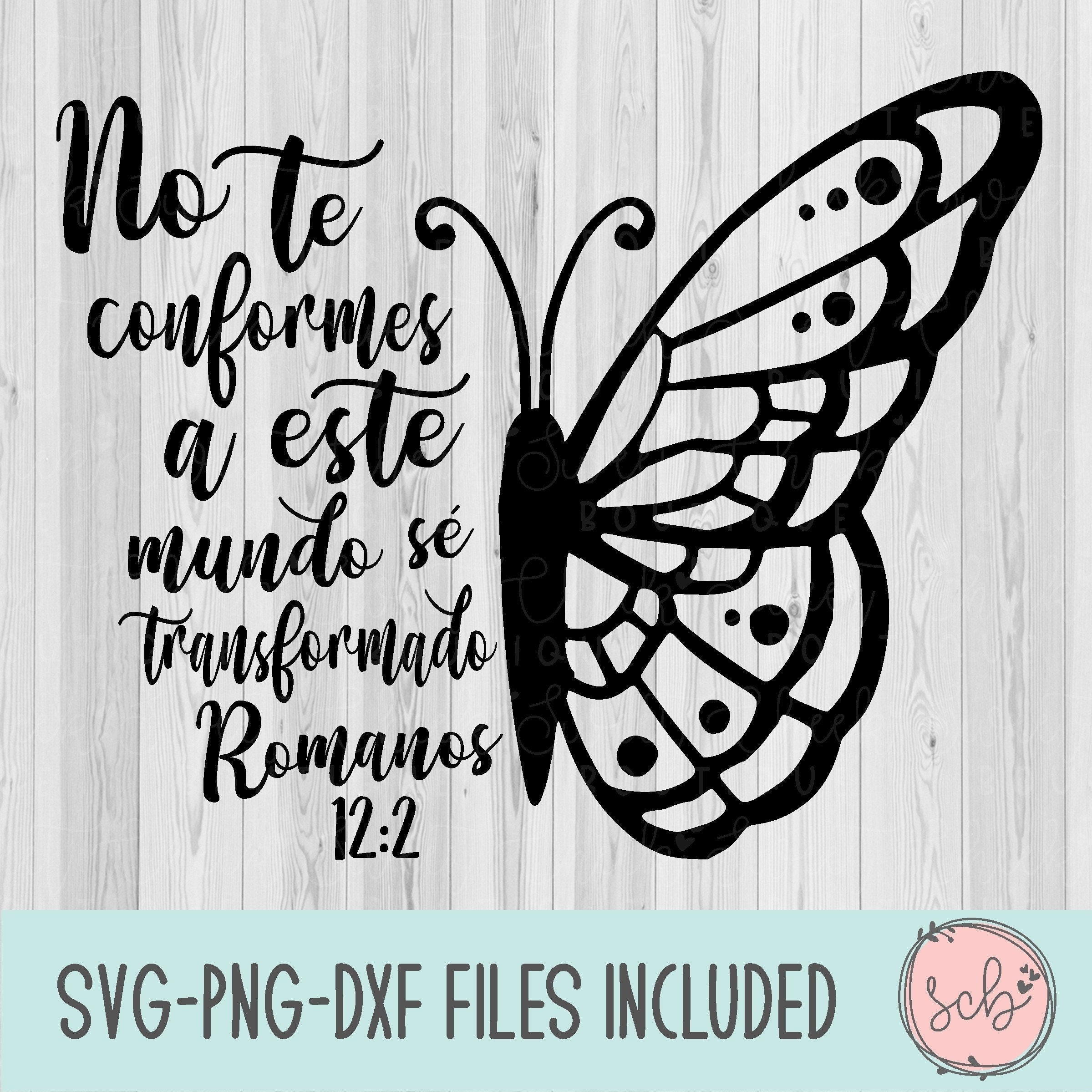 No Te Conformes Svg Transformado Svg Butterfly Svg Spanish - Etsy UK