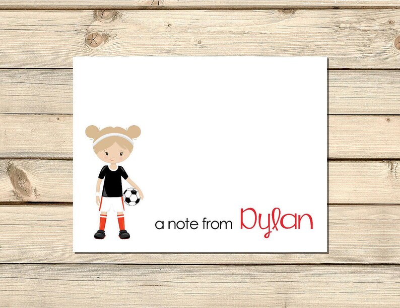 PRINTABLE Sports Stationery Sports Note Cards Kids Thank You | Etsy