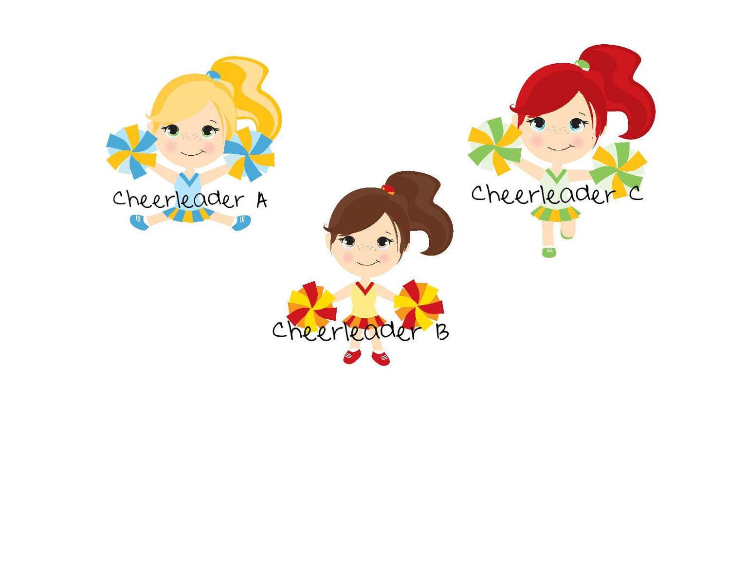 PRINTABLE Cheer Stationery, Cheerleading Note Cards, Kids Thank You ...