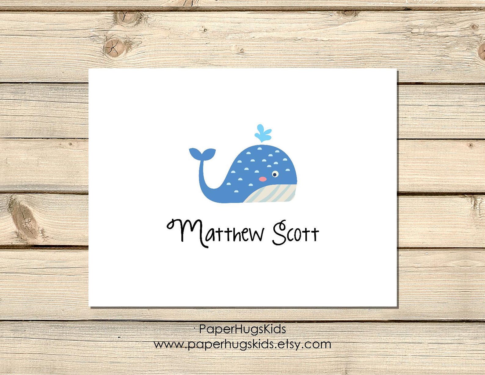 PRINTABLE Whale Stationery, Whale Note Cards, Baby Shower Thank You ...