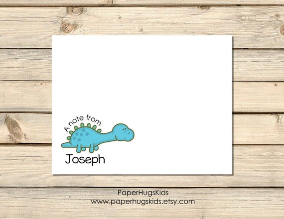 PRINTABLE Kids Stationery Dinosaur Stationery Dinosaur Note | Etsy