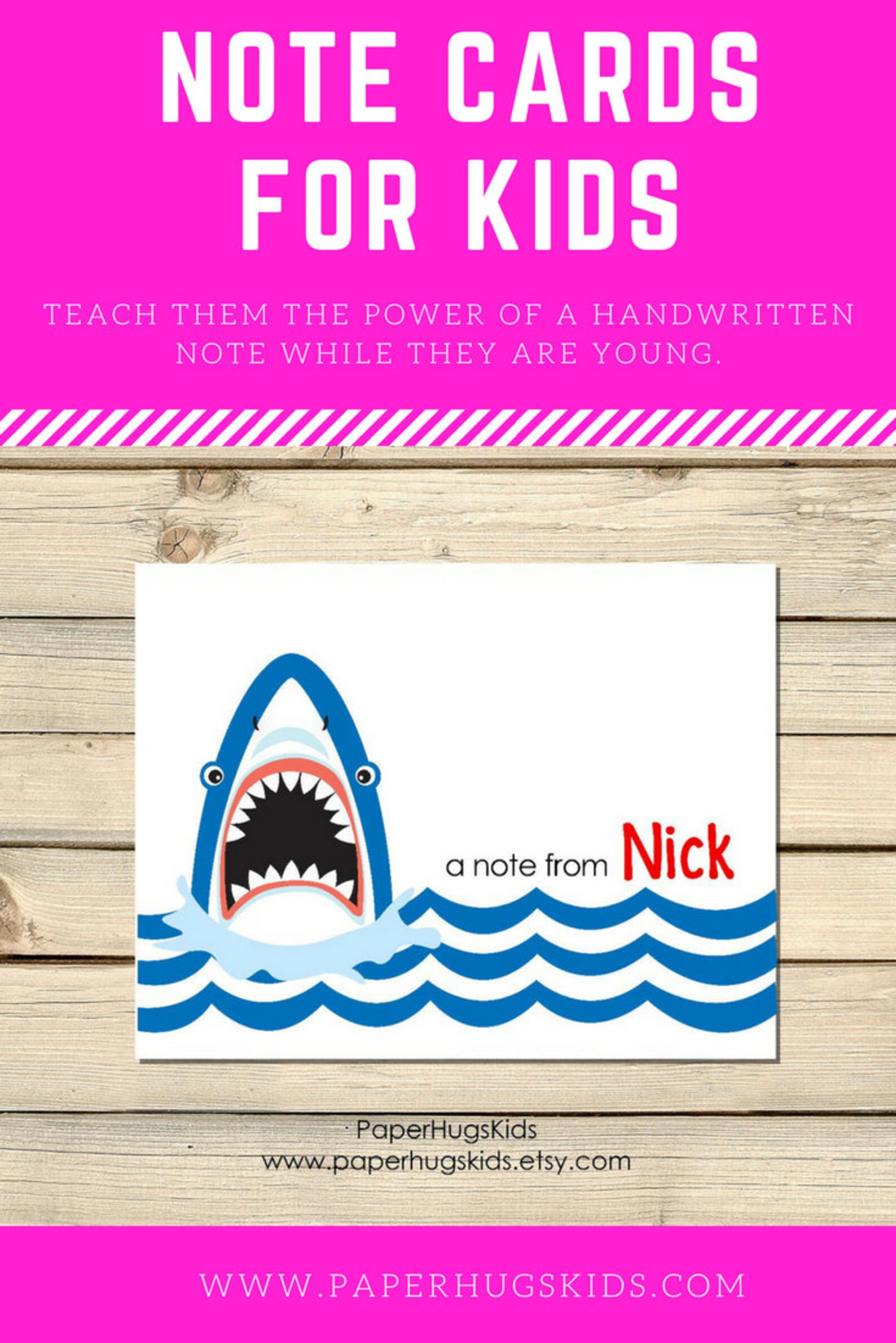 PRINTABLE Shark Stationery Shark Note Cards Thank You Cards - Etsy