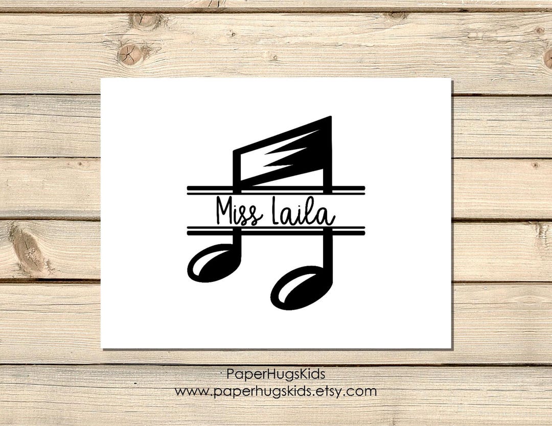 Personalized Music Teacher Note Cards: Musical Note Stationery - Etsy