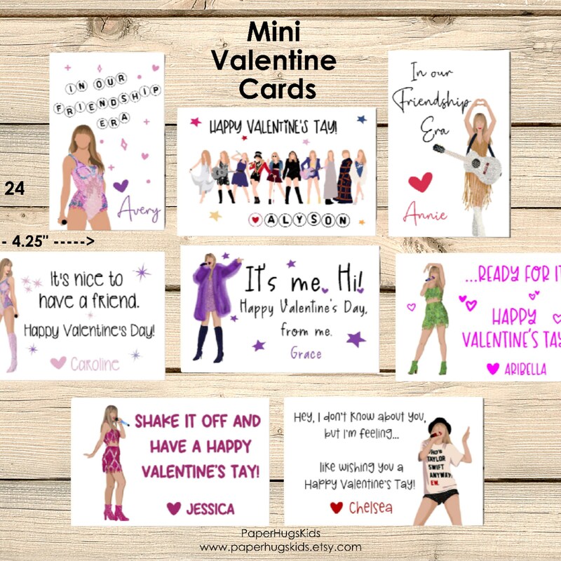 Mini Valentine Cards - Etsy