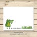 PRINTABLE Alligator Stationery, Alligator Note Cards, Thank You Cards ...