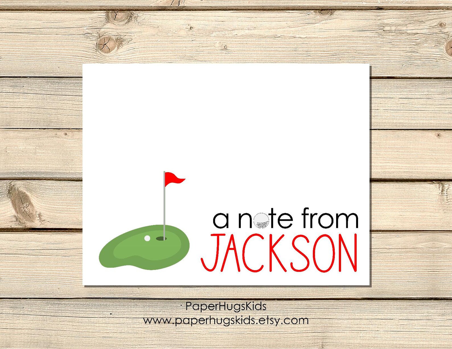 PRINTABLE Golf Stationery Note Cards for Kids Golf Card Set - Etsy