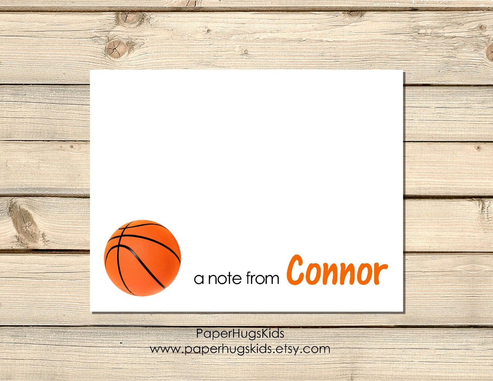 Basketball Stationery, Basketball Cards, Sports Note Cards, Kids Thank ...