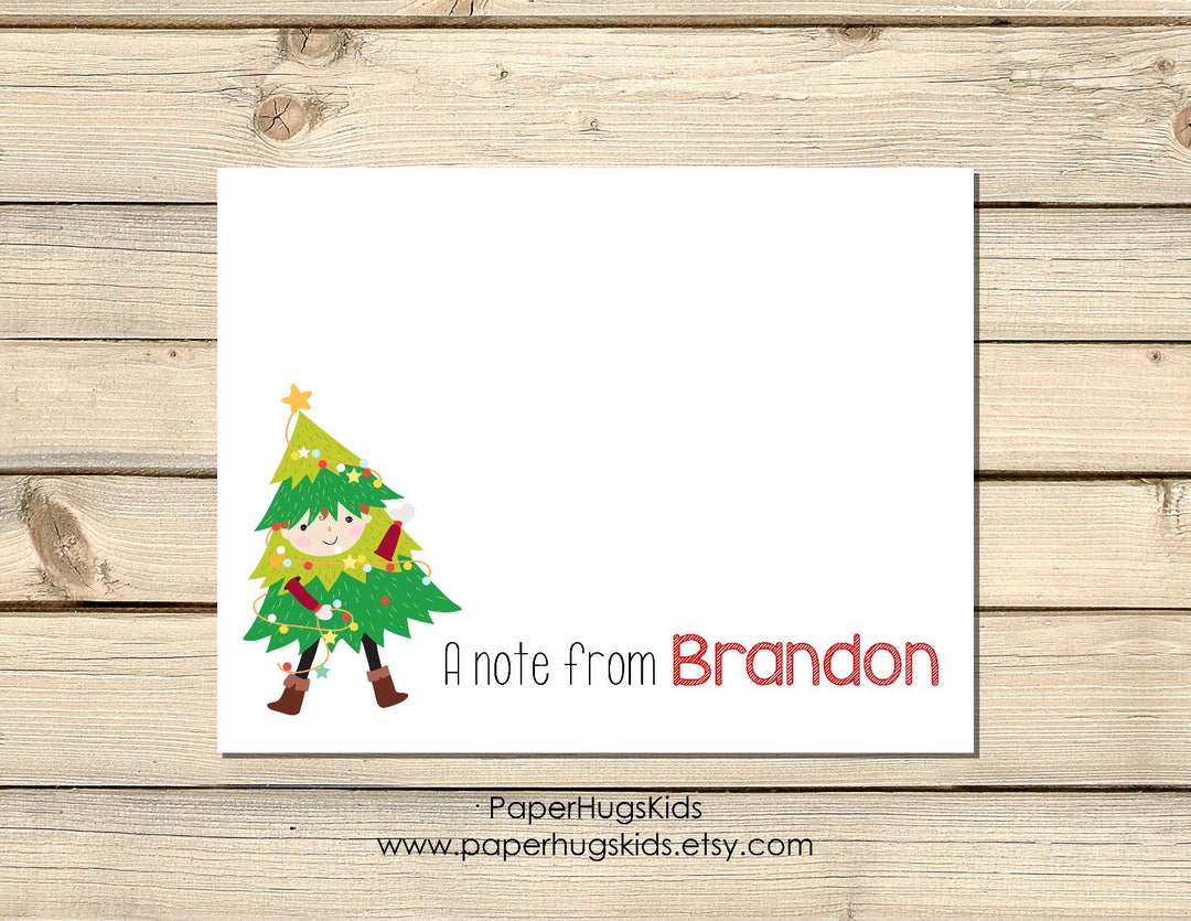 Christmas Note Cards / Holiday Thank You Cards for Kids / Christmas ...