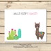 PRINTABLE Llama Alpaca Cactus Note Cards Stationery for Kids - Etsy