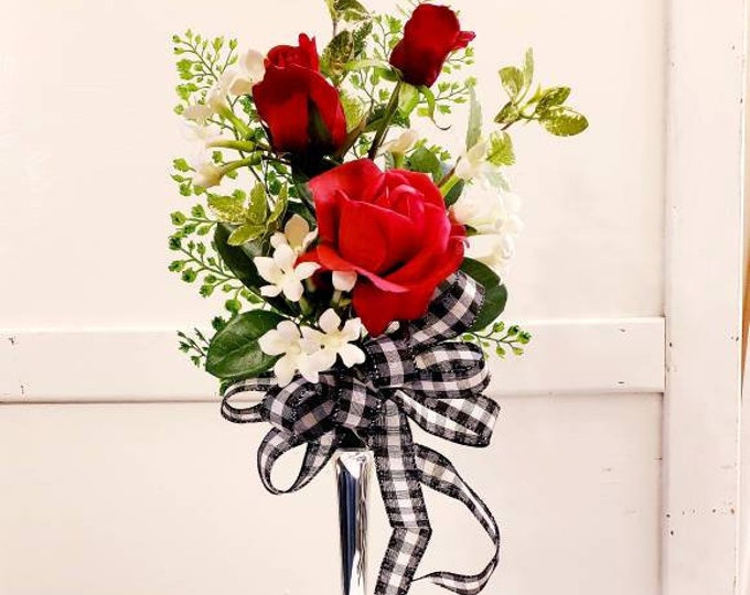 Mausoleum Floral Design, Crypt Niche Holder Arrangement, Grave Side ...