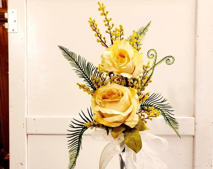 Mausoleum Floral Design, Crypt Niche Holder Arrangement, Grave Side ...