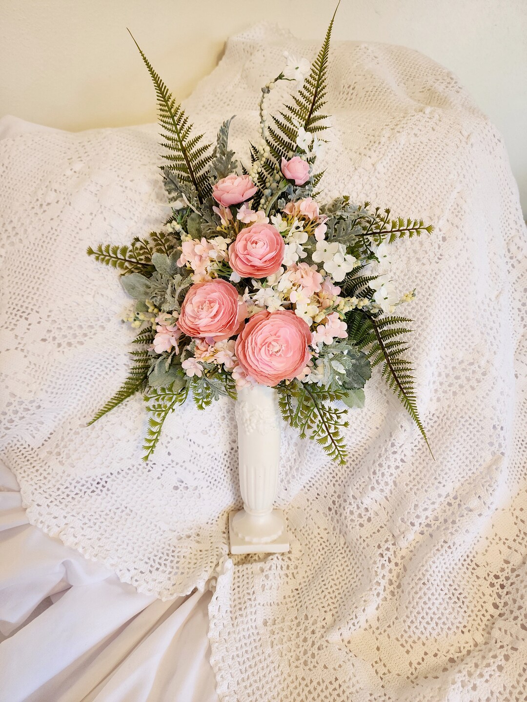 Mausoleum Floral Design, Crypt Niche Holder Arrangement, Grave Side ...