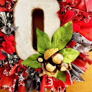 Ohio State Buckeyes, O Wreath, OSU Wreath, Bandana OSU - Etsy