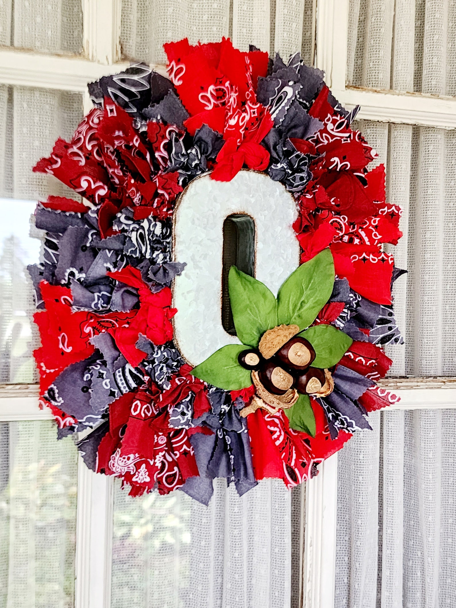Ohio State Buckeyes, O Wreath, OSU Wreath, Bandana OSU - Etsy