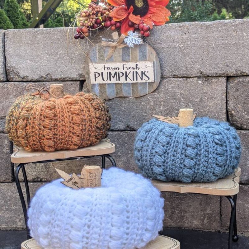 Blue Pumpkin Decor - Etsy