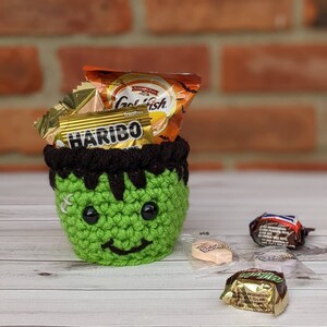 Halloween Basket, Frankenstein, Jack-o'lantern, Candy Corn, Pumpkin ...