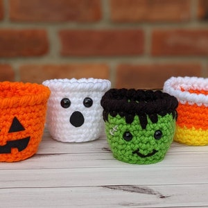 Halloween Basket, Frankenstein, Jack-o'lantern, Candy Corn, Pumpkin ...