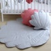 Seashell Floor Mat, Decorative Play Mat, Sea Shell Mat for Kids Room ...