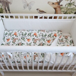 White Cot Rail Cover Teething Pad Cotton Rail Cover Crib - Etsy