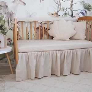 Cotton Sea Shell Pillow in Beige, Coastal Vibes Nursery Pillow ...