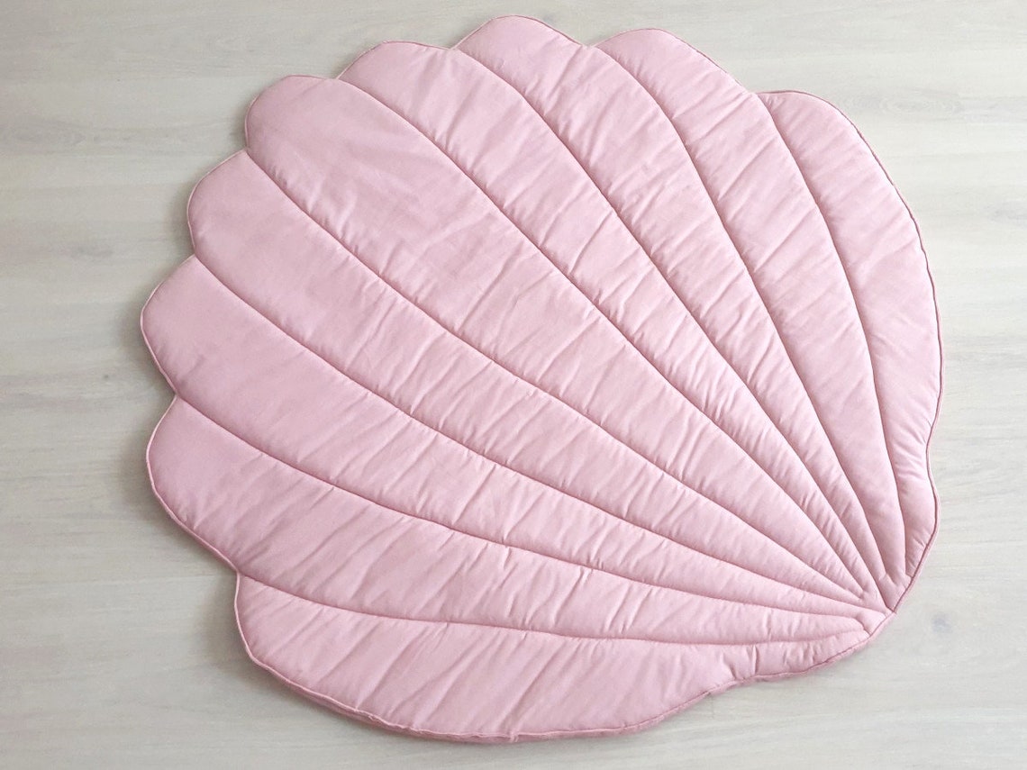 Seashell Play Mat Decorative Play Mat Nursery Decor Quilted - Etsy UK