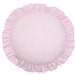 Pink Round Pillow With Ruffles, Frilled Pillow, Ruffled Pillow ...