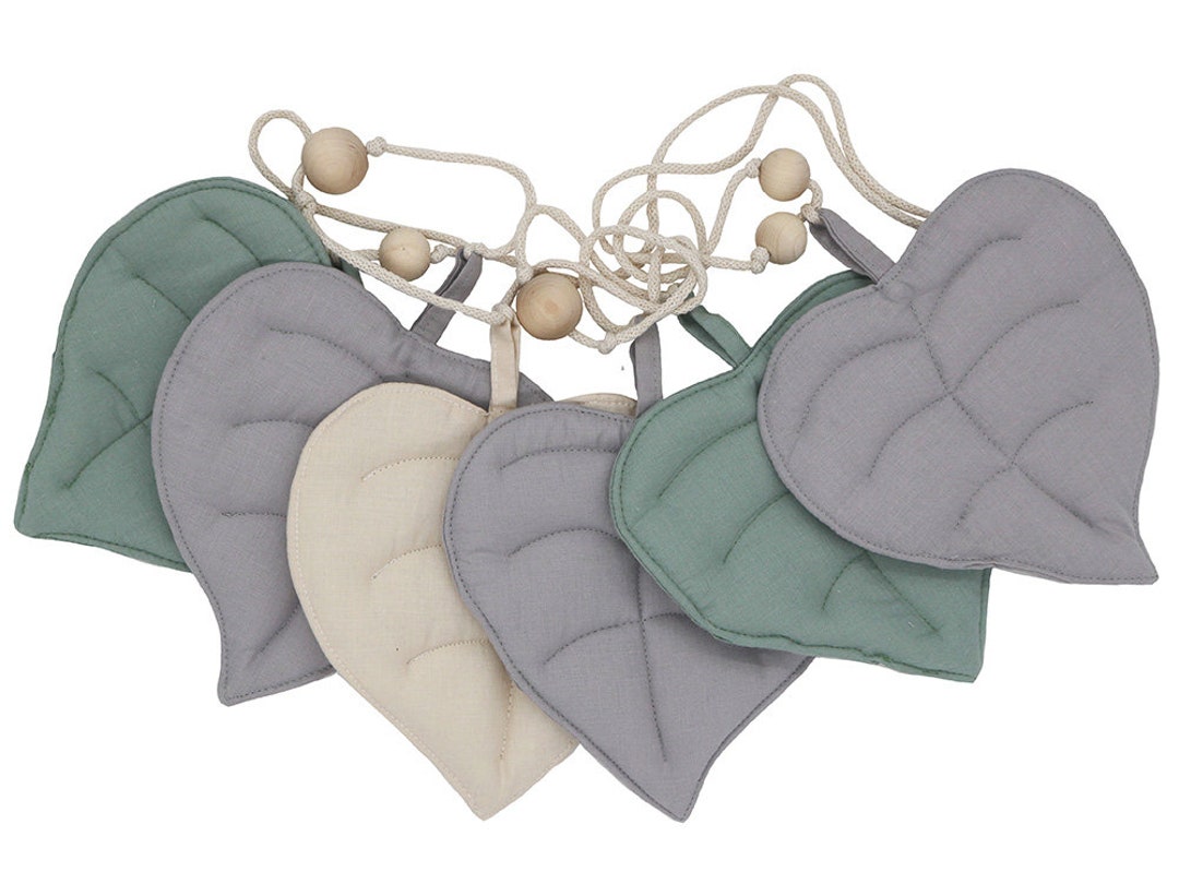 Nursery Bunting, Handmade Leaf Bunting, Leafs Garland, Party Supplies ...