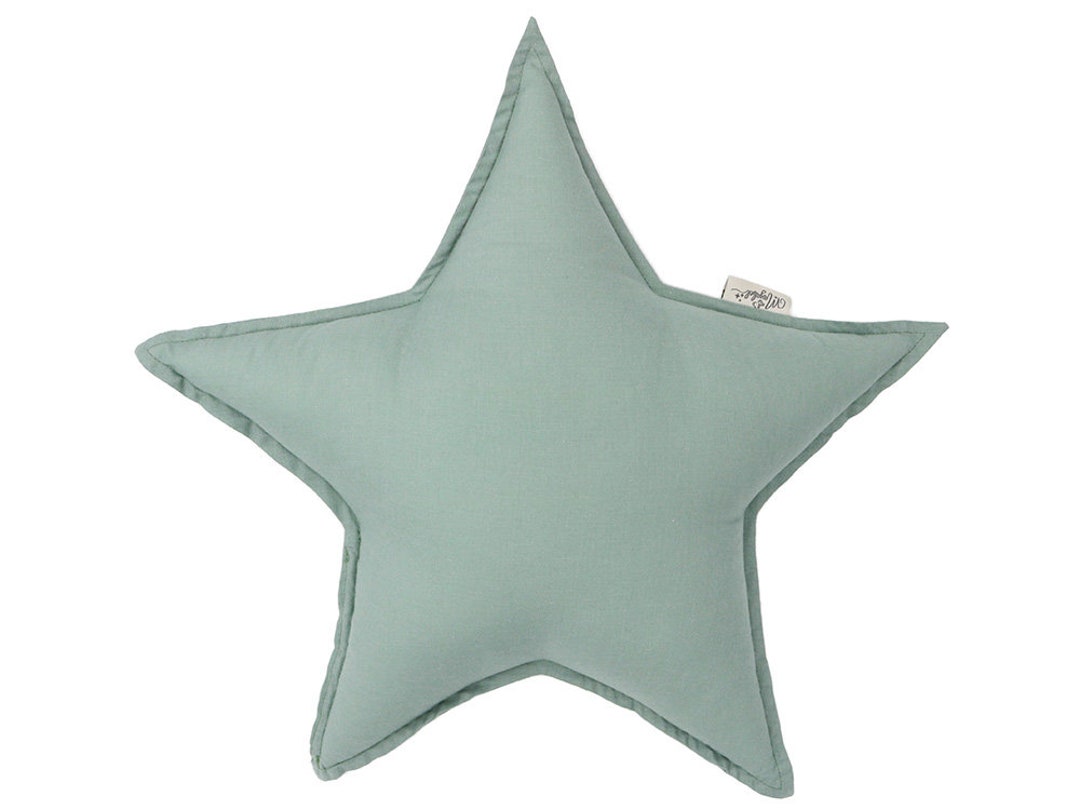 Star Shaped Cotton Pillow, Decorative Pillow, Heartfelt Gift, Sage Star ...