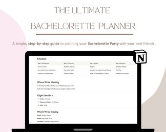 Editable Party Planning Notion Template for Bachelorette Party ...