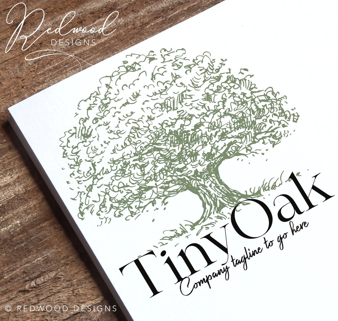 Tree Logo Design, Premade Logo, Oak Tree Logo, Branches Logo, Nursery ...