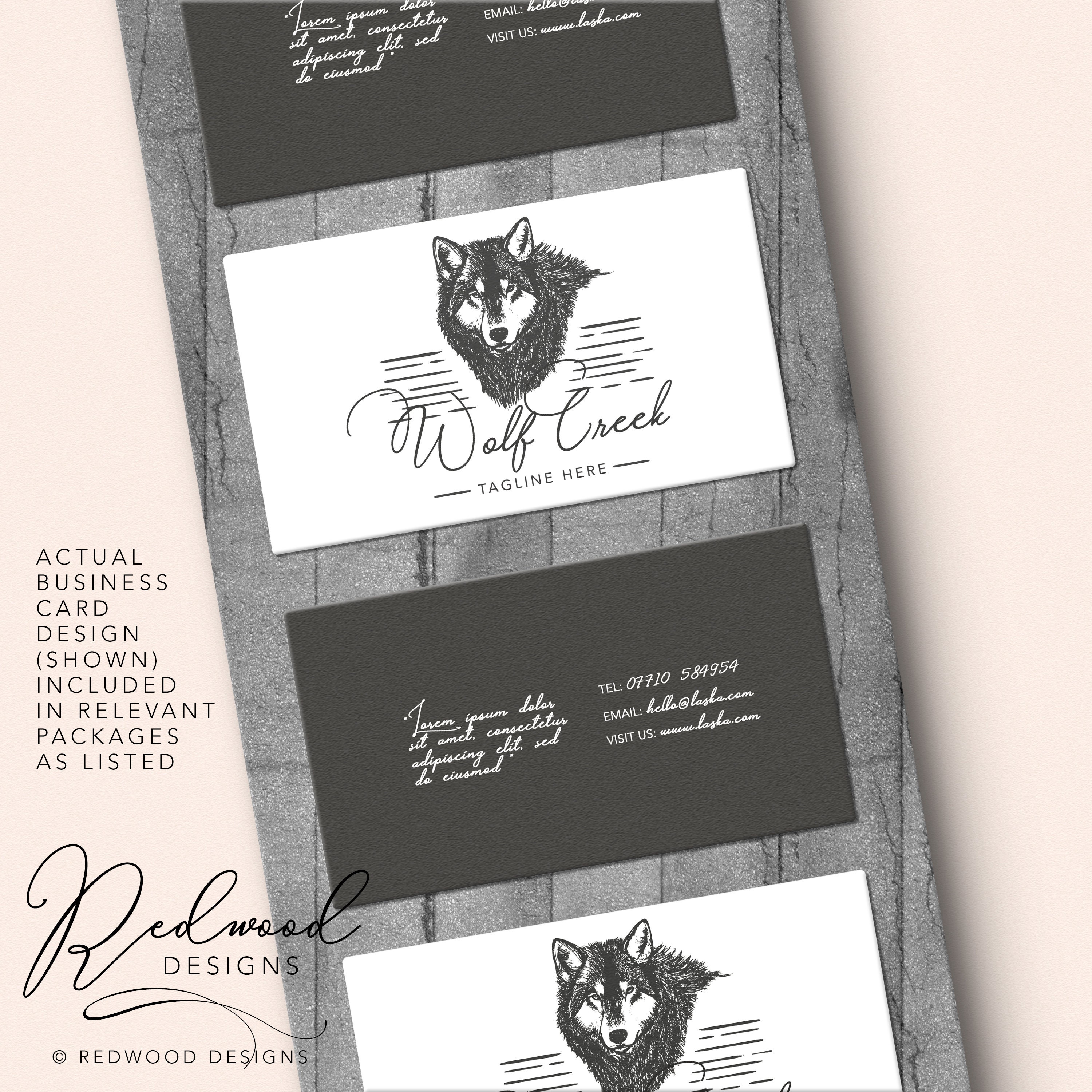 Wolf Logo Design, Premade Logo, Wolves Logo, Rustic Logo, Elegant Logo ...