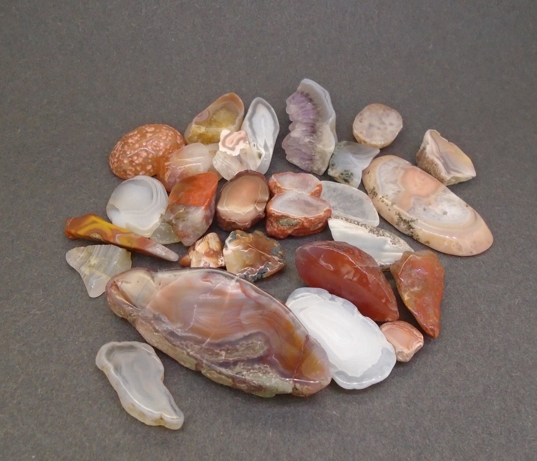 Scottish Agate Polished Pieces - 100g Scottish Agate, AAA Jewellery ...