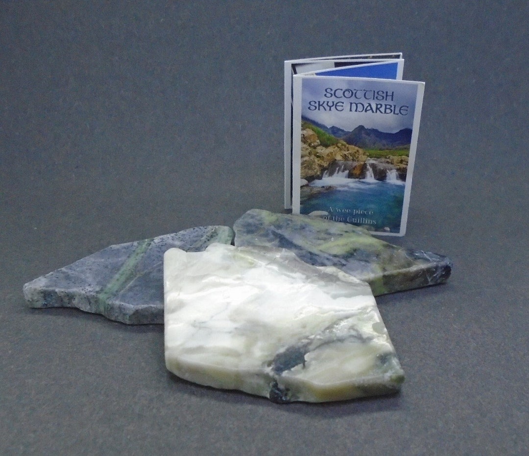 3 X Skye Marble Trophy Pieces - Polished Skye Marble Slices, Isle of ...