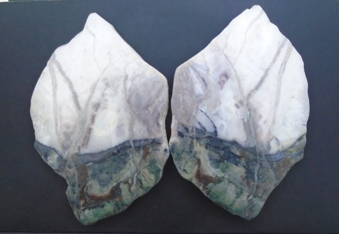 Skye Marble Trophy Pair Rare Matching Pairs, Cut & Polished, Natural ...