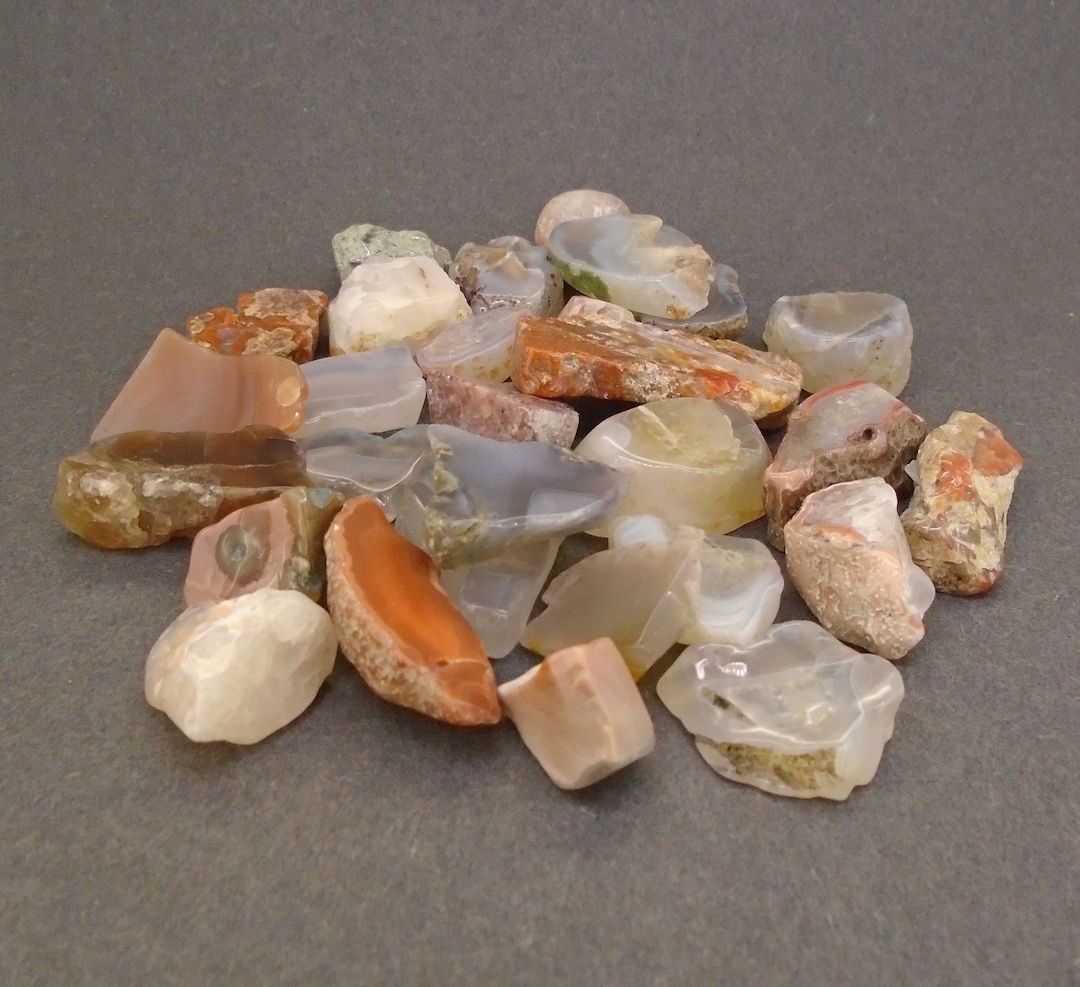 Scottish Agate Pebbles/slices - 100g Polished Scottish Agate, Crafts ...