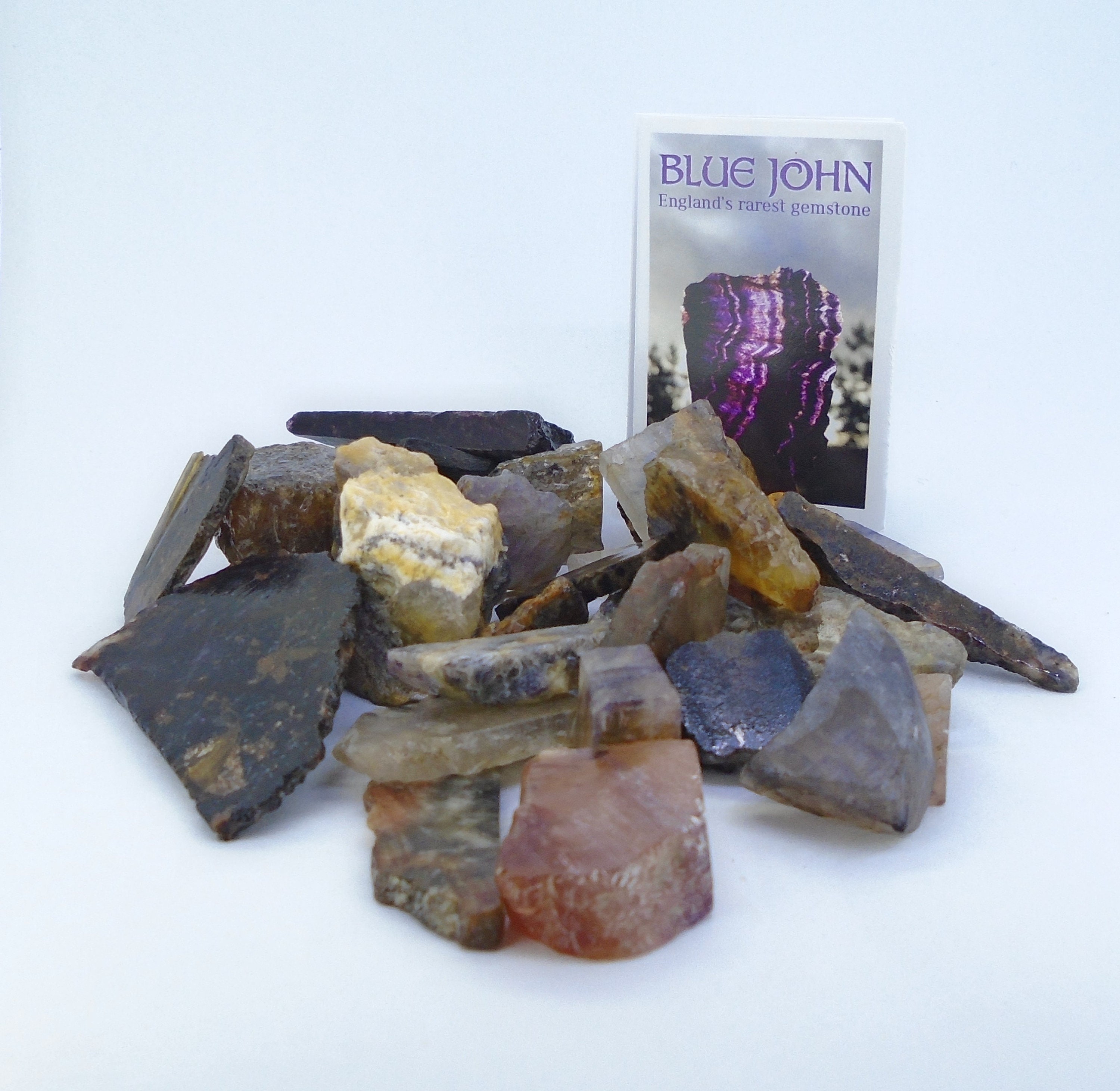 Blue John Stones 150g of Rough Slices Natural Colours - Etsy