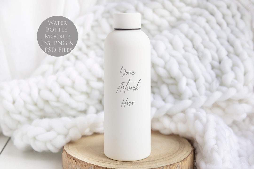 Water Bottle Digital Mockup - JPG, PSD and PNG Files - Etsy
