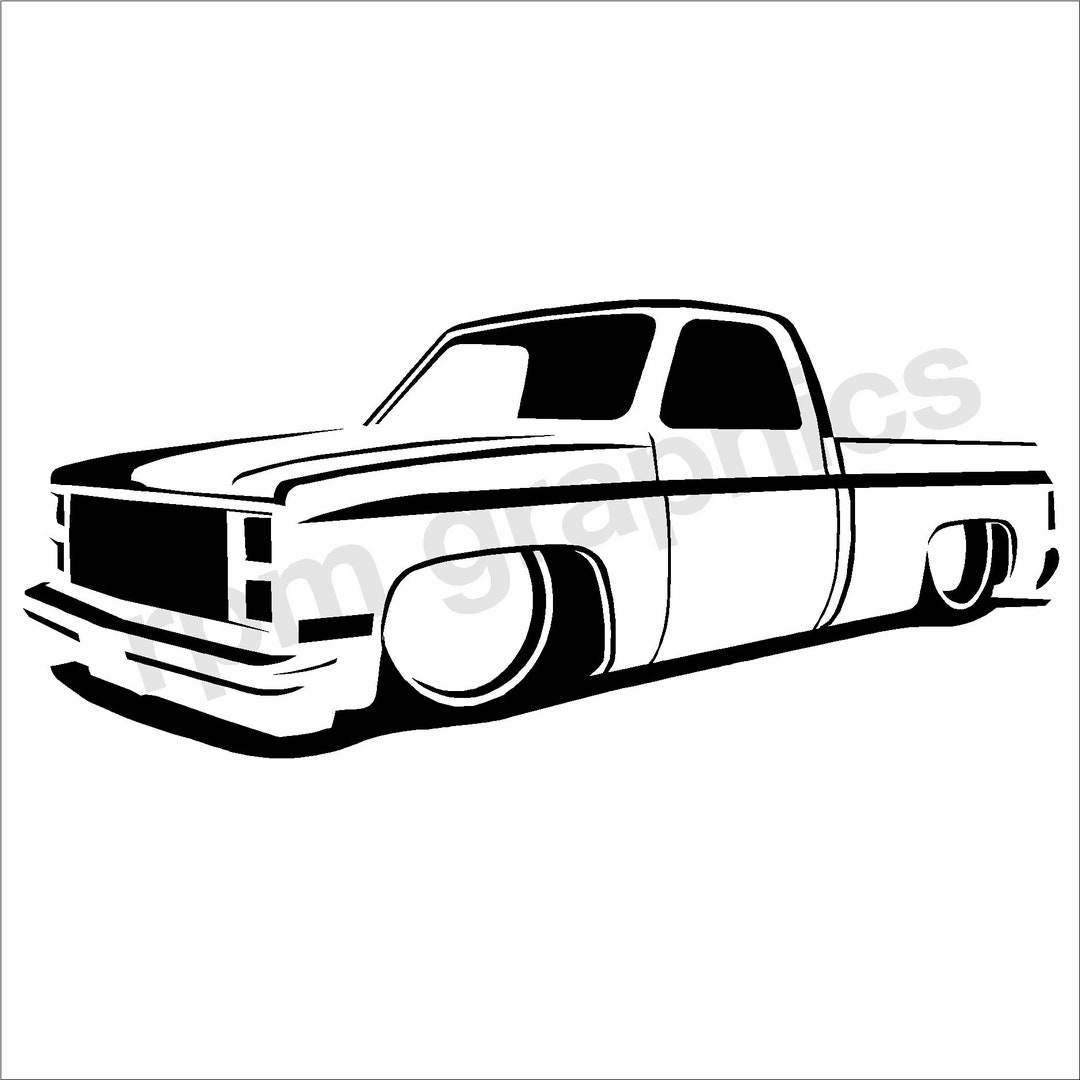 Square Body C10 Die-cut Vinyl Decal - Etsy