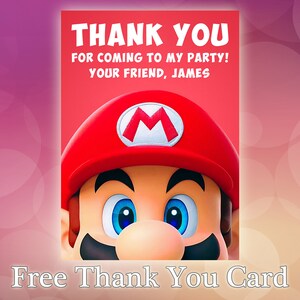 Super Mario Bros Invitation / Mario and Luigi Birthday Invitation ...