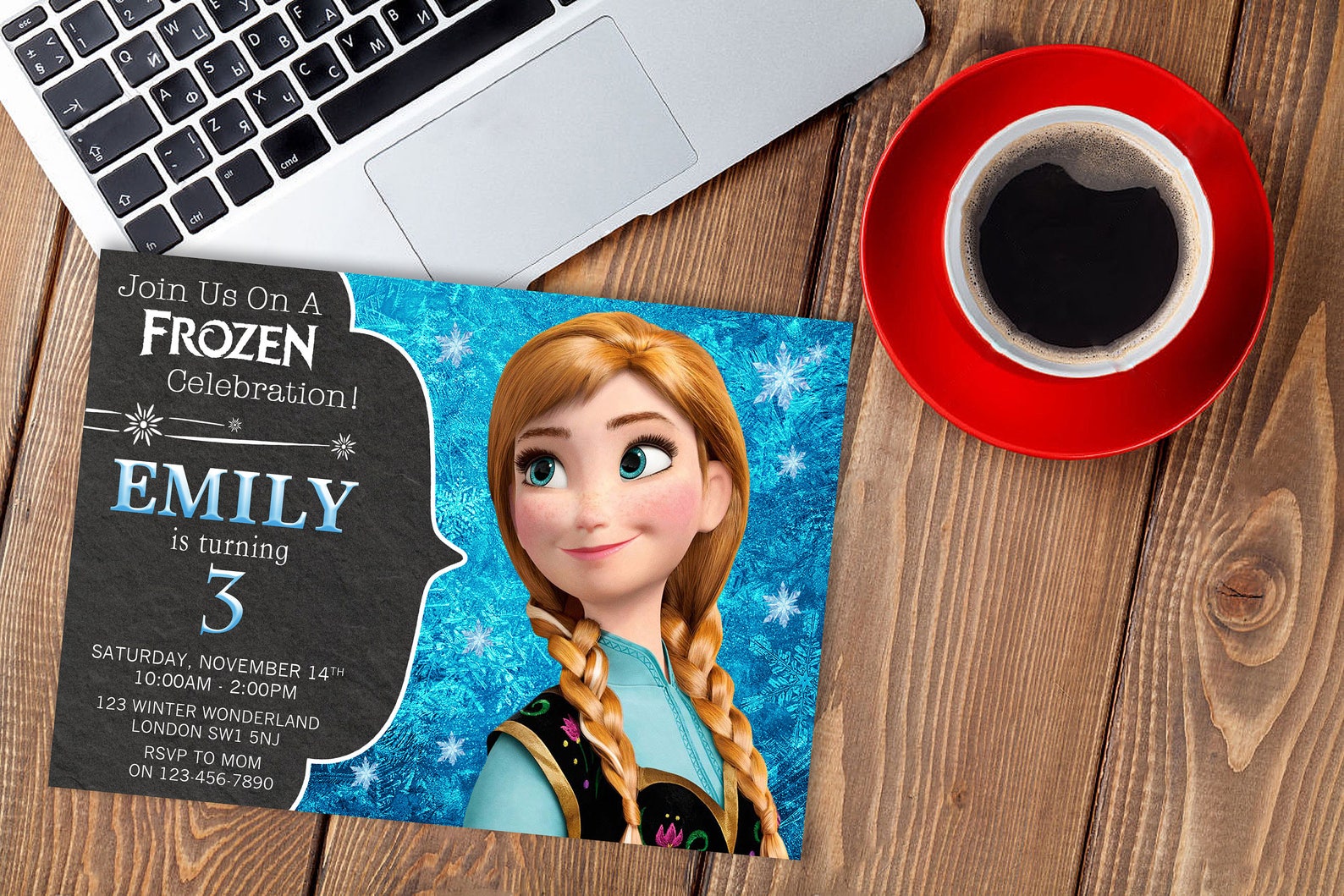 Frozen Birthday Invitation / Anna Frozen Invitation Printable | Etsy