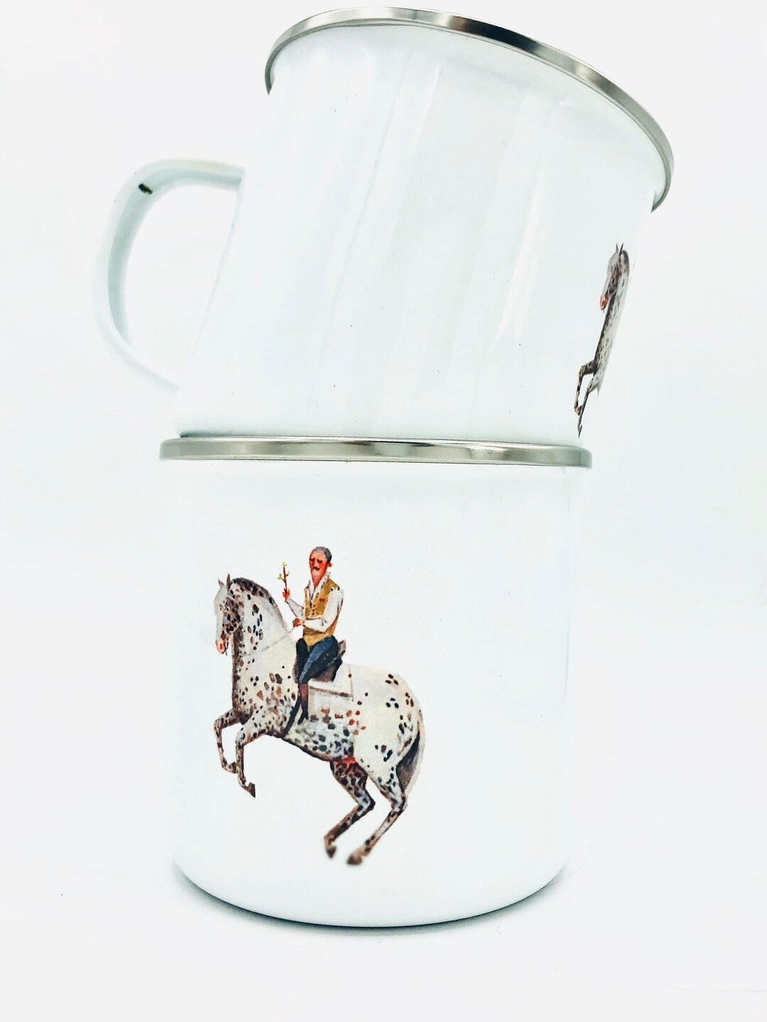 Enamel Mug LARGE Mug Stable Mug Academic Horsemanship Illustration ...