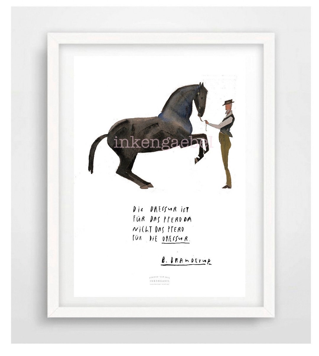 Poster Din A4 Artprint Art Print Print Digitalprint Riding Horse ...