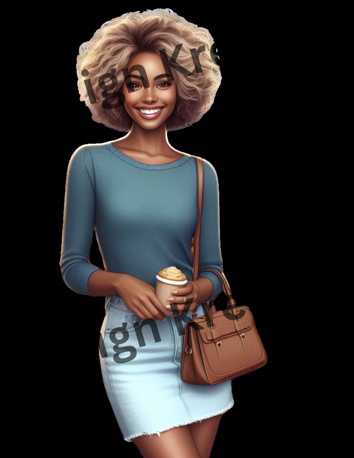 Black Woman Clipart, Black Girl Magic Clipart, Fall Clipart With ...