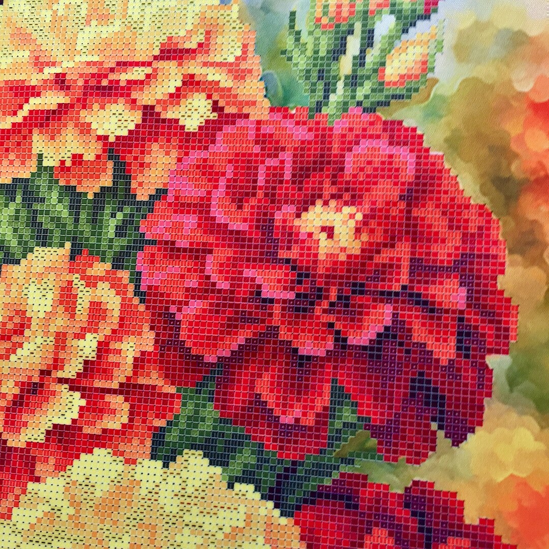 Marigolds - Bead Embroidery Kit. Flower DIY Beadwork Kit. Hand ...