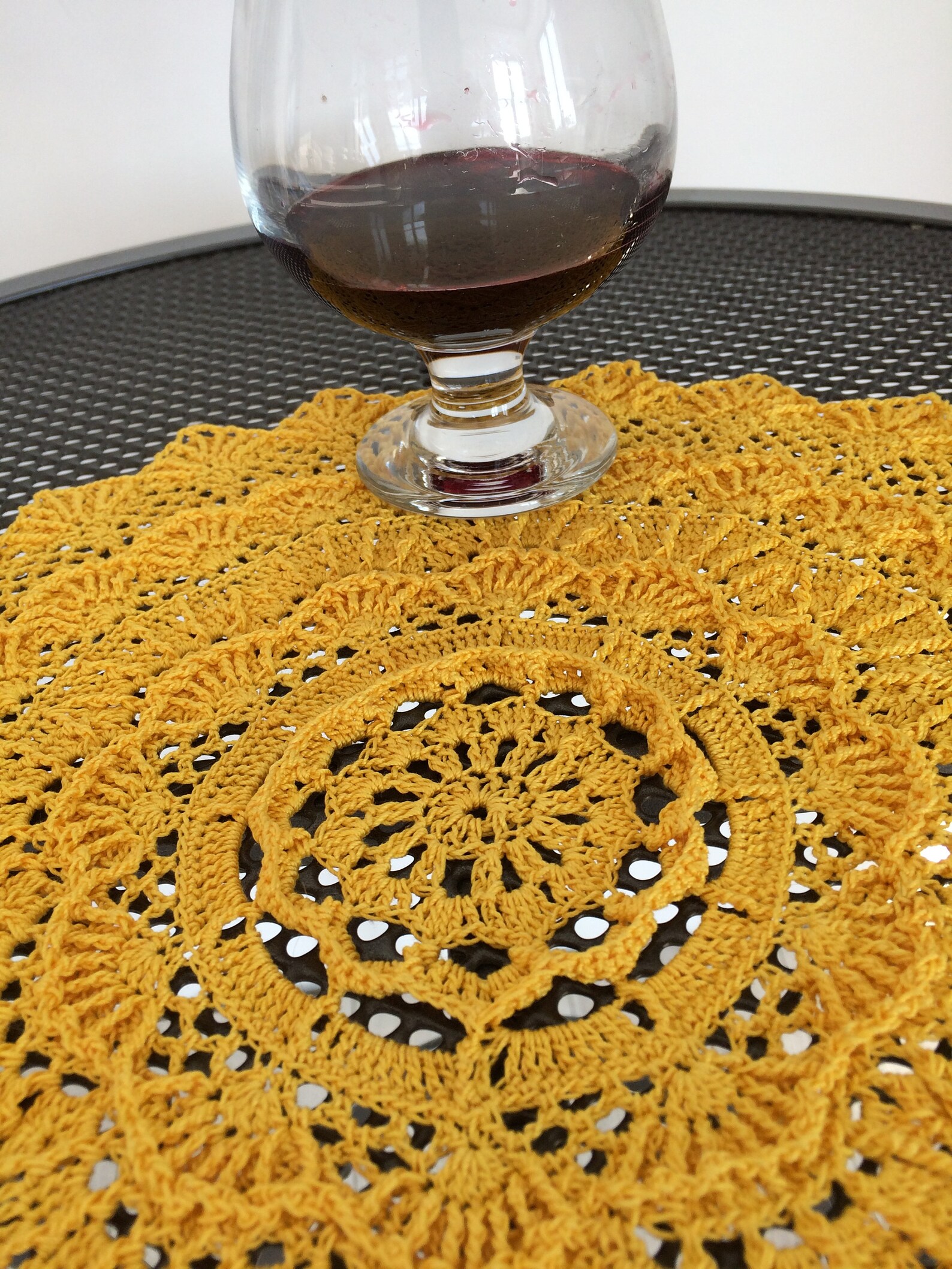 Handmade Round Crochet Napkin Doily Perfect for Classic and Modern Home ...