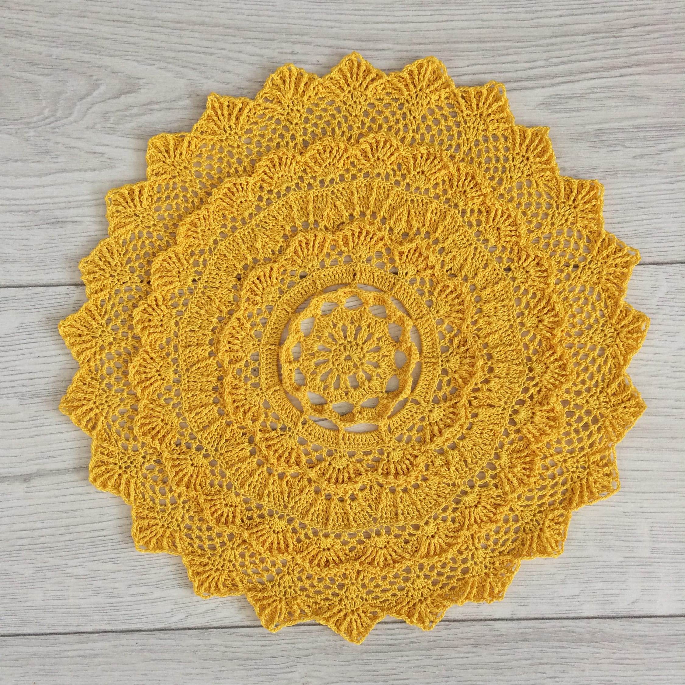 Handmade Round Crochet Napkin Doily Perfect for Classic and Modern Home ...
