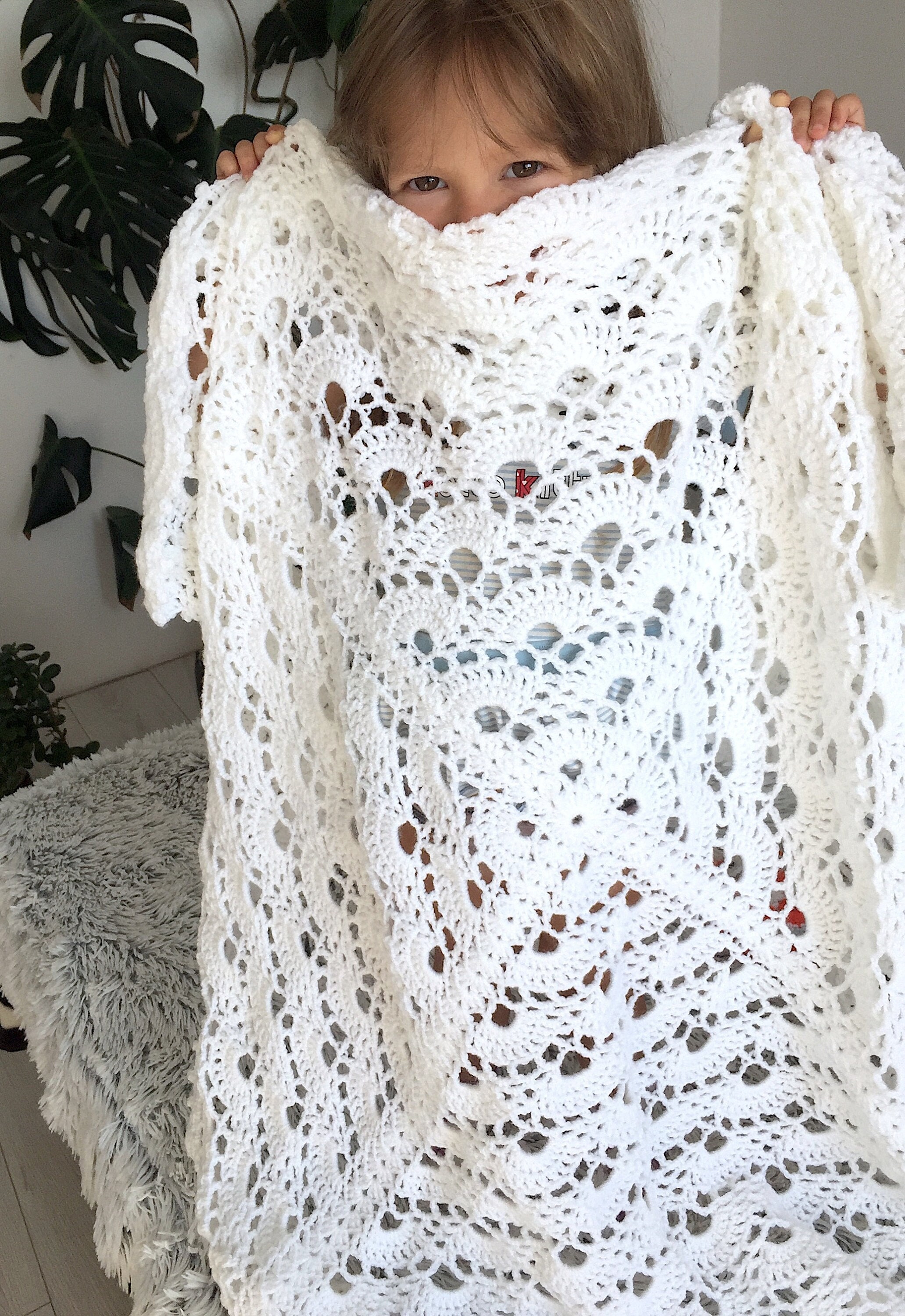 Handmade White Soft Crochet Baby Blanket. Baby Shawl. Perfect - Etsy UK Handmade White Soft Crochet Baby Blanket. Baby Shawl. Perfect - Etsy UK