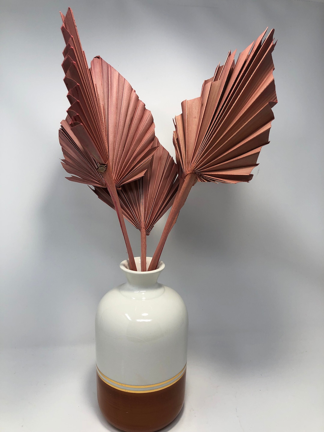 Mauve Pink/ Palm Spade Leaf With Stems, DIY Floral Arrangements, DIY ...