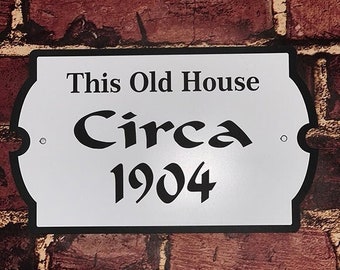 Historic Home Plaque | Etsy
